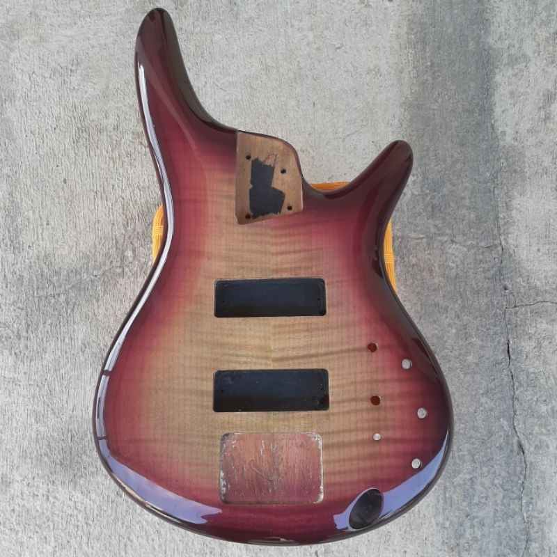 Jual Body Bass Ibanez SR Veneer Flame Maple | Shopee Indonesia