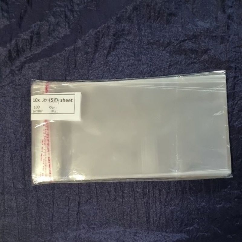 Jual Plastik Opp Lembaran/one sheet 10x20 ketebalan 04 | Shopee Indonesia