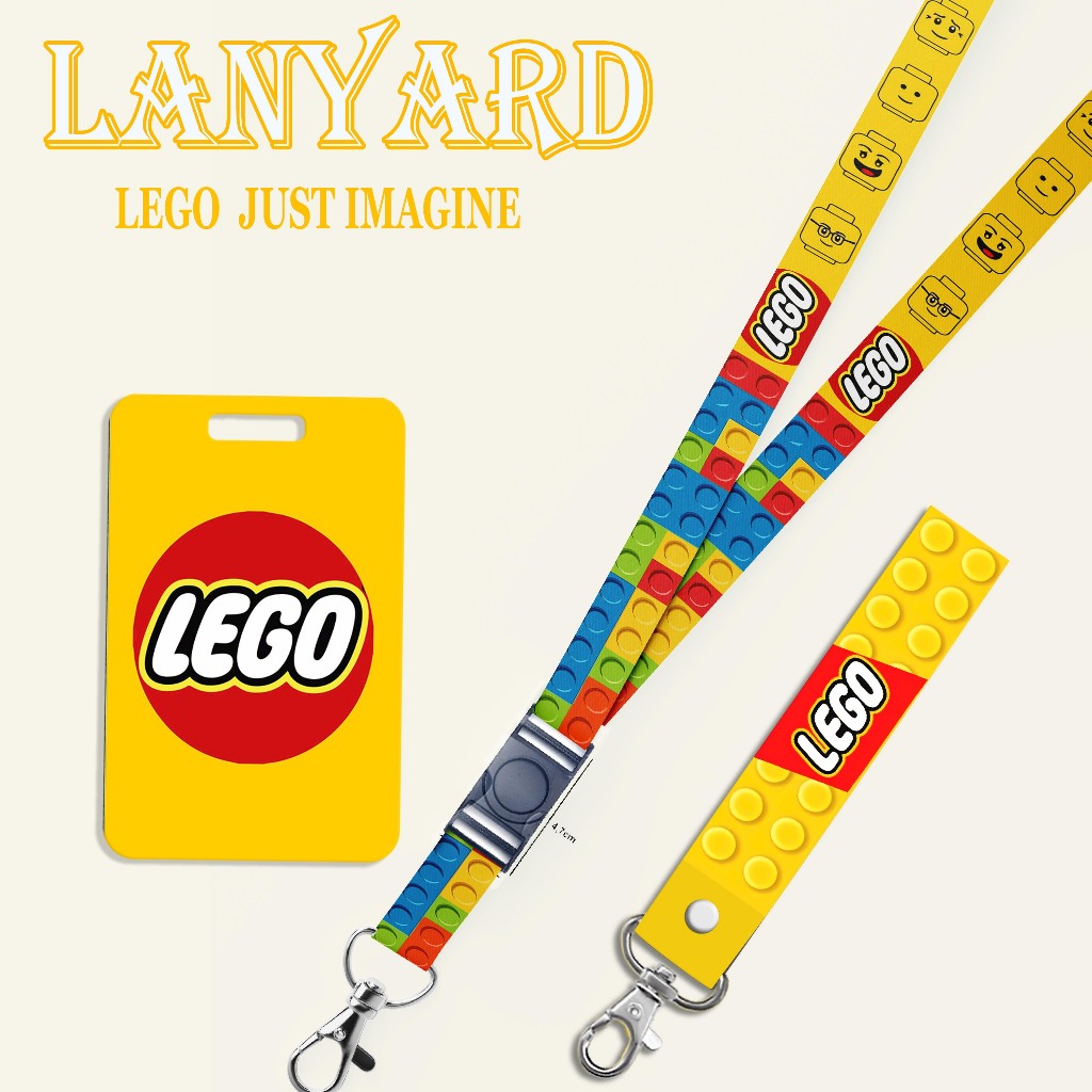 Jual STRAP LANYARD CARD HOLDER Lego Just Imagine Gantungan Kunci ...
