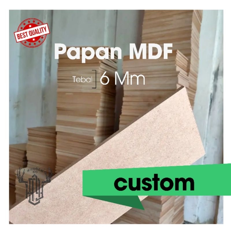 Jual Papan MDF 6mm Uk Custom Varian | Shopee Indonesia
