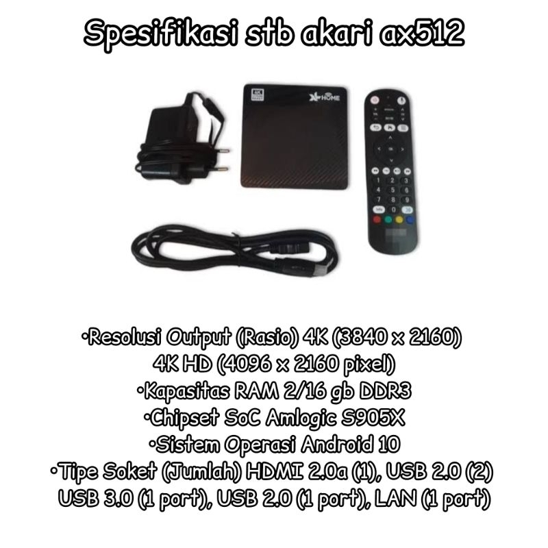 Jual Stb Android Tv Box Akari Ax512 Unlock Root Full Apps | Shopee Indonesia