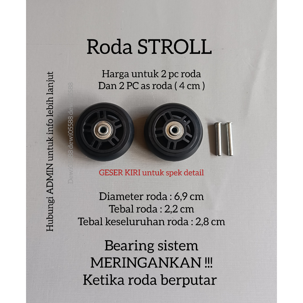 Jual Roda koper, Roda koper kain, Roda koper travel. Roda pengganti ...
