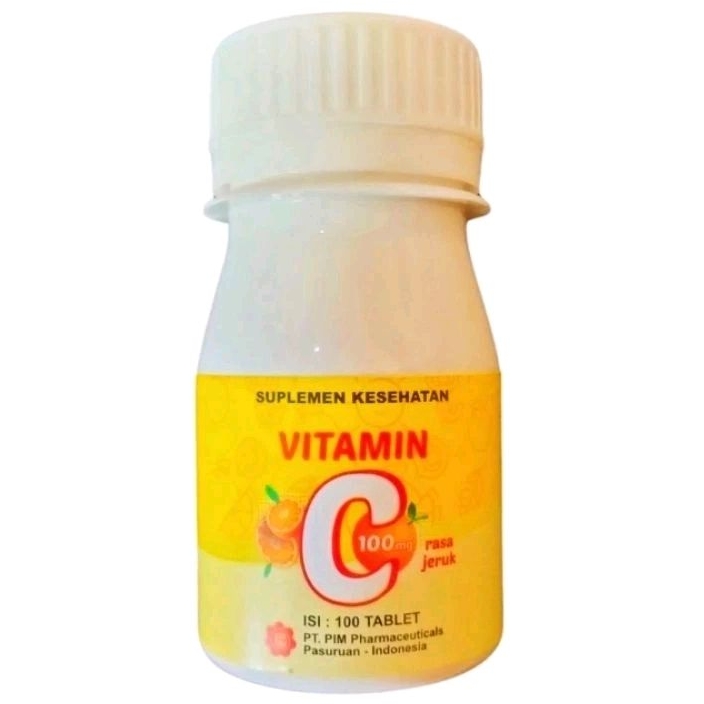 Jual VITAMIN C Tablet 100mg (100's /Botol) - PIM | Shopee Indonesia