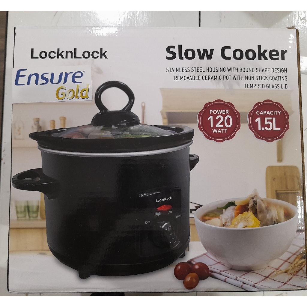 Jual JAR - LocknLock Slow Cooker - EJP136 Black | Shopee Indonesia