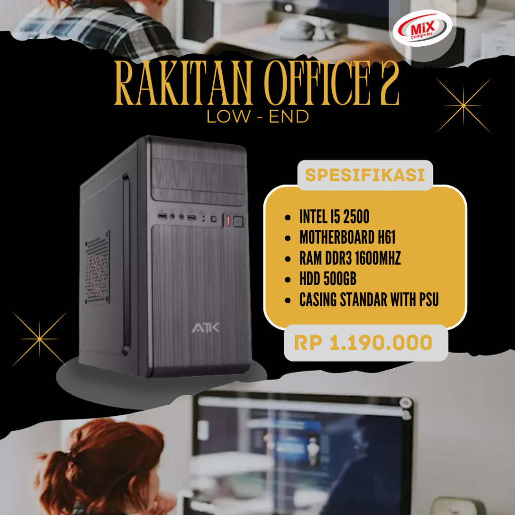 Jual Paket PC Komputer Rakitan Office 1 set Lengkap - intel Core i5 ...