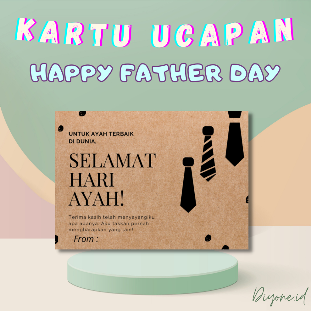 Jual Isi 5 Kartu Kartu Ucapan Selamat Hari Ayah Happy Father Day
