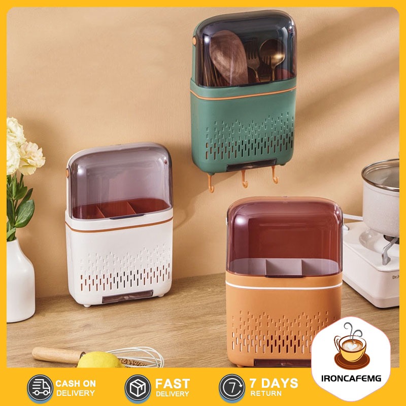 Jual Sendok Garpu Organizer Rak Tempat Sendok Estetik Tempat Sendok ...