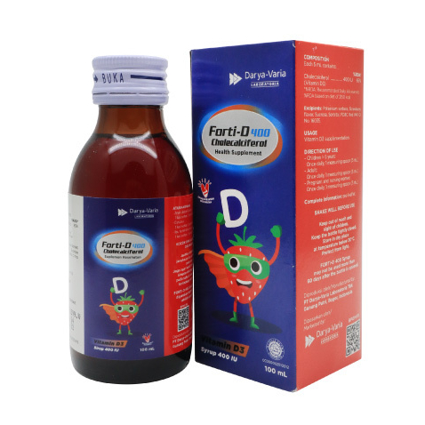 Jual Forti D 400iu Sirup 100ml Darya - Vitamin D 400 IU / Vitamin D ...