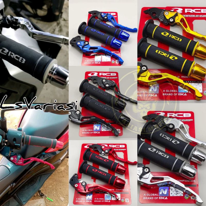 Jual Paket 3in1 Handgrip Rcb Hg55 original + Handle Cnc + Jalu stang ...