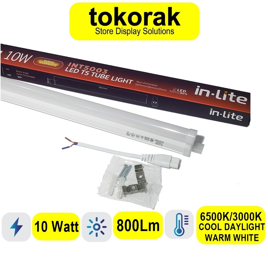 Jual INLITE LAMPU NEON LED TL T5 10W 60CM 10 WATT 60 CM IN LITE INT5003 ...
