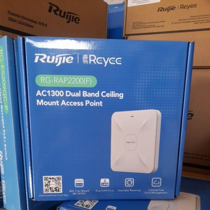 Jual Ruijie RG-RAP2200F AC1300 Dualband Ceiling Mount AcessPoint ...