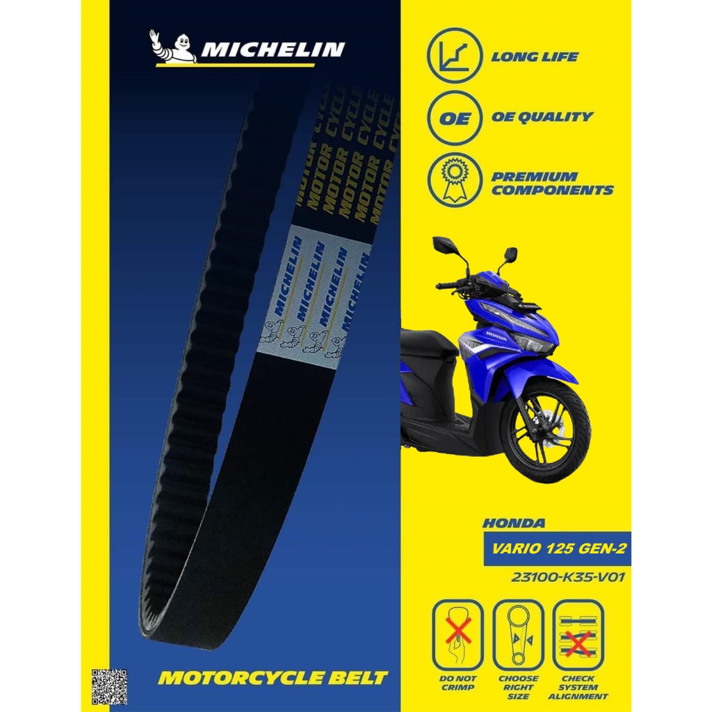 Jual MIchelin V belt Van belt Vario 110 carbu Vario 110 FI Vario 125 Vario 150 Vario 160 set ...