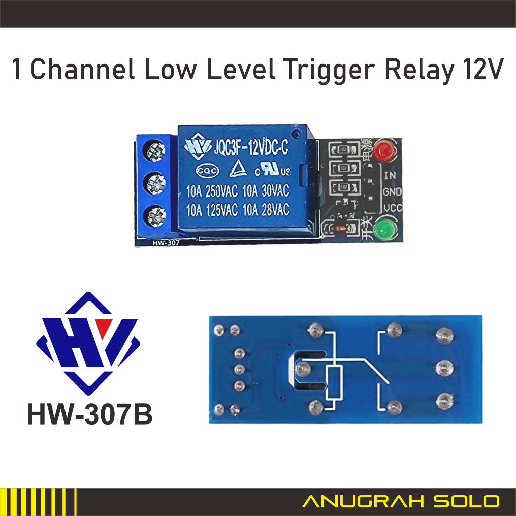 Jual Relay 12V 1 Channel Relay Module 12V Low Trigger Relay | Shopee Indonesia