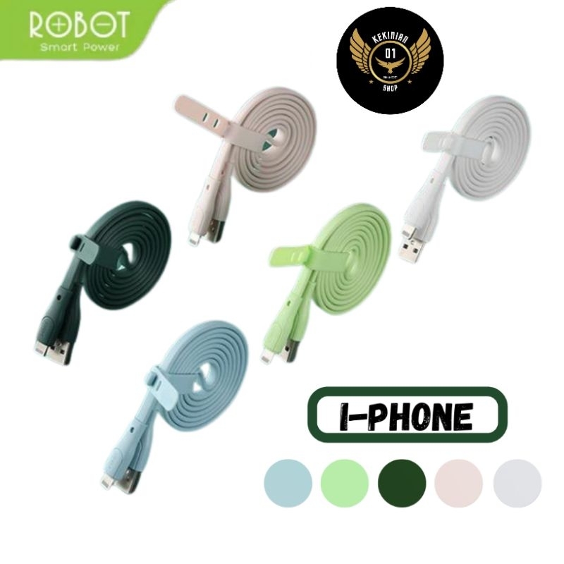 Jual Kabel Data Cas Robot Original RGL100 iPhone 2,1A Fast Charging ...