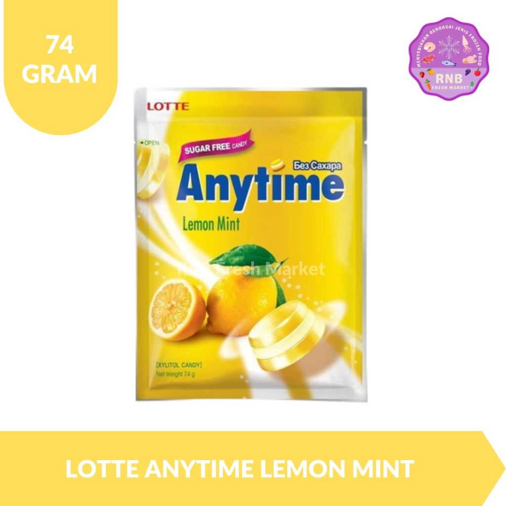 Jual Lotte Anytime Lemon Mint 74gr | Shopee Indonesia