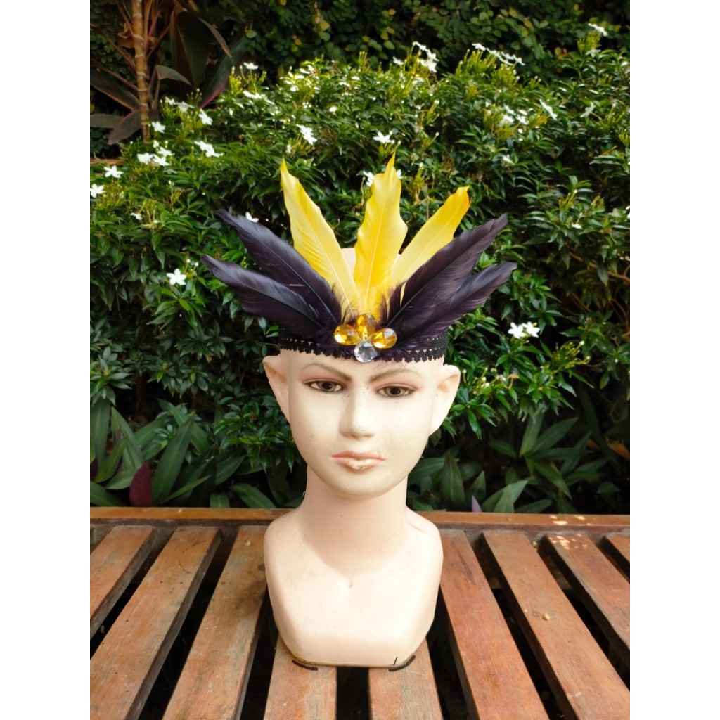 Jual Bando Hiasan Kepala Bulu Angsa untuk Tari dan Karnaval, Bandana ...