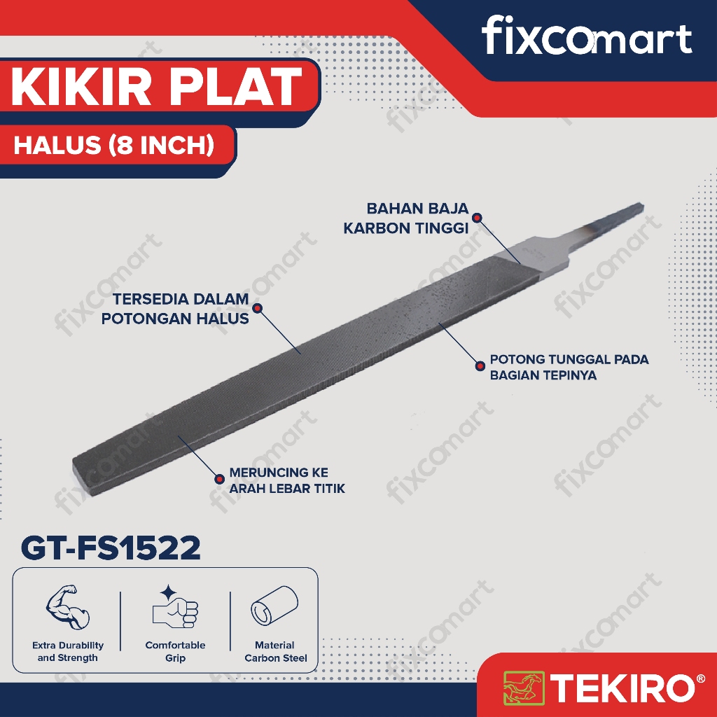 Jual Tekiro Kikir Plat Halus 8 Inch / Plat Files | Shopee Indonesia