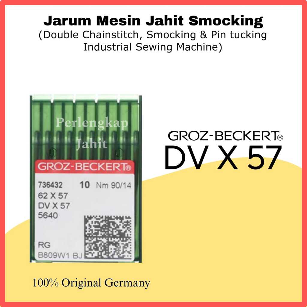 Jual DVX57 / DV X 57 Groz Beckert Needles Jarum Mesin Jahit Kansai Smocking | Shopee Indonesia