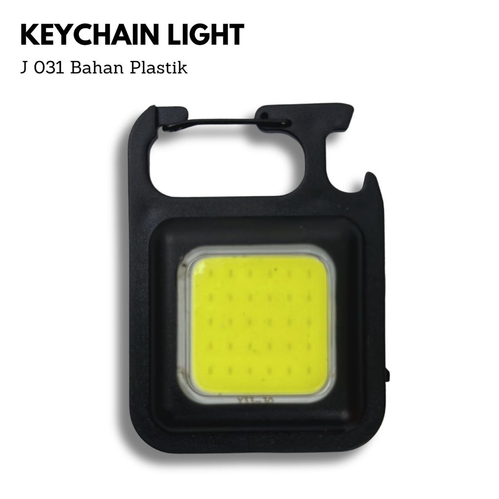 Jual Senter Mini COB Rechargeable Keychain Light Plastik Gantungan ...