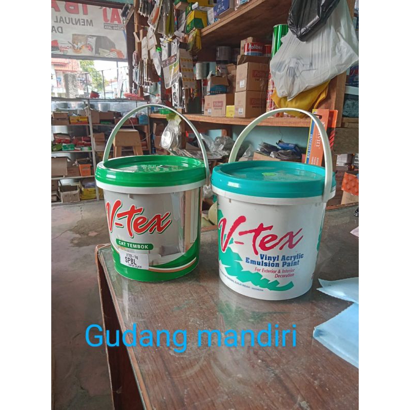 Jual cat tembok vtex 1kg vinyl acrylic emulsion paint | Shopee Indonesia