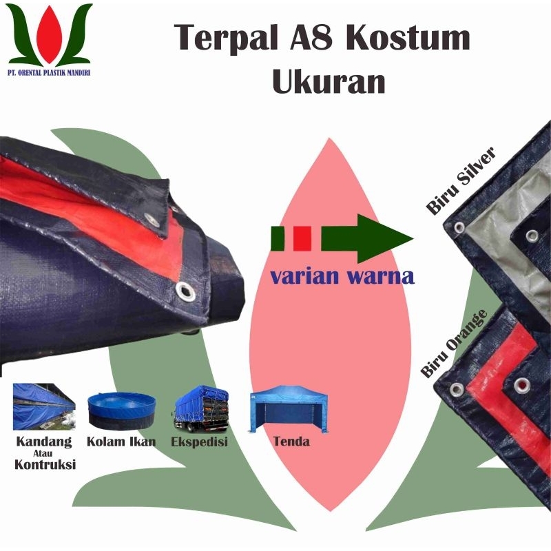 Jual TERPAL PLASTIK A8 4X4 | Shopee Indonesia