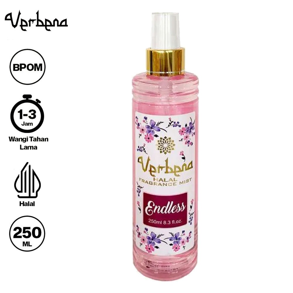 Jual VERBENA Halal Fragrance Body Mist 250ml - Endless | Shopee Indonesia