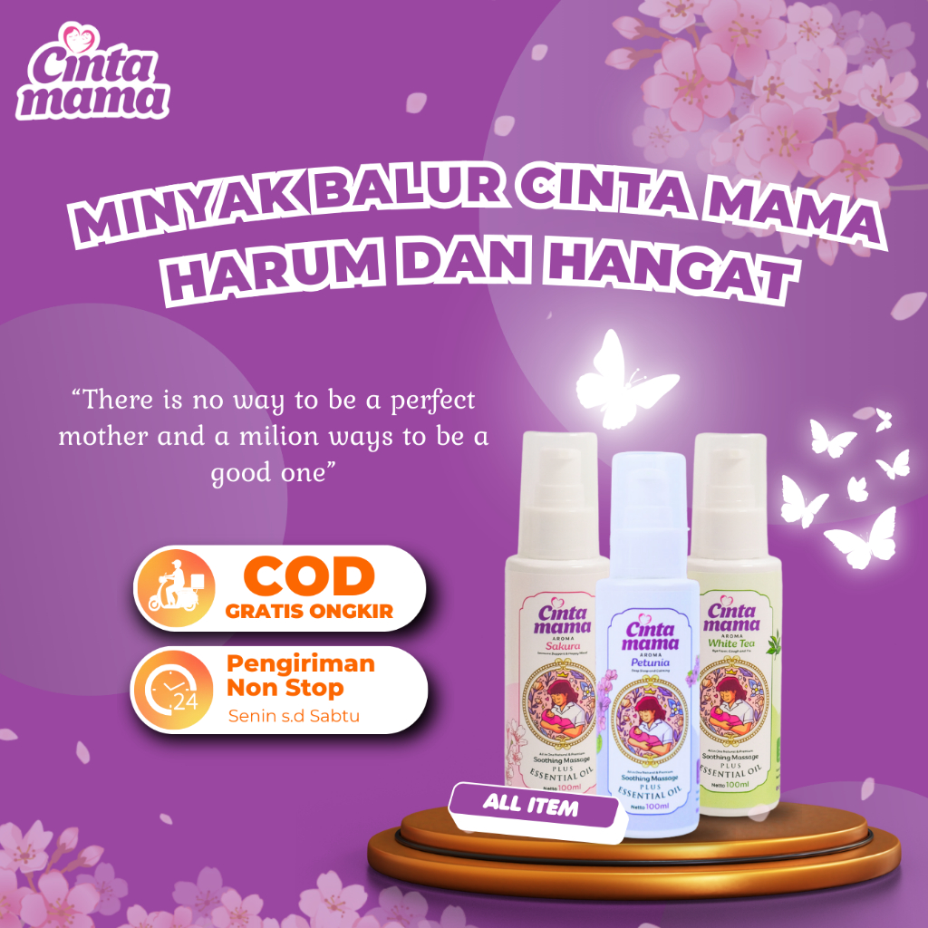 Jual Cinta Mama Varian White Tea Minyak Balur Bayi Serbaguna Original ...