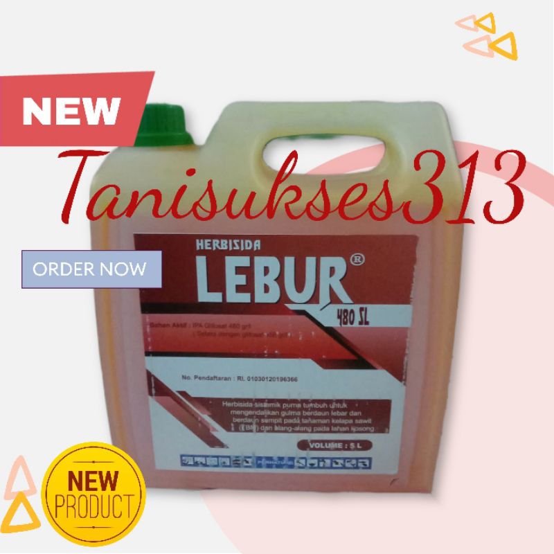 Jual HERBISIDA LEBUR 480SL 5LITER Racun rumput liar lebur 5liter ...