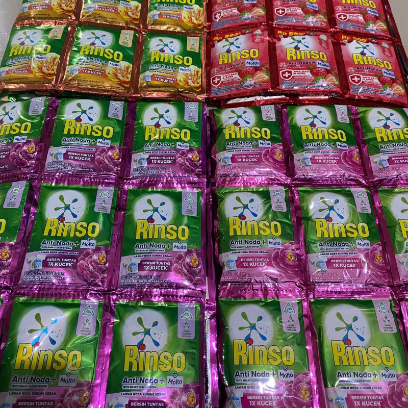 Jual Rinso Molto Cair Liquid isi 72 dan 96 Sachet 18ml | Shopee Indonesia