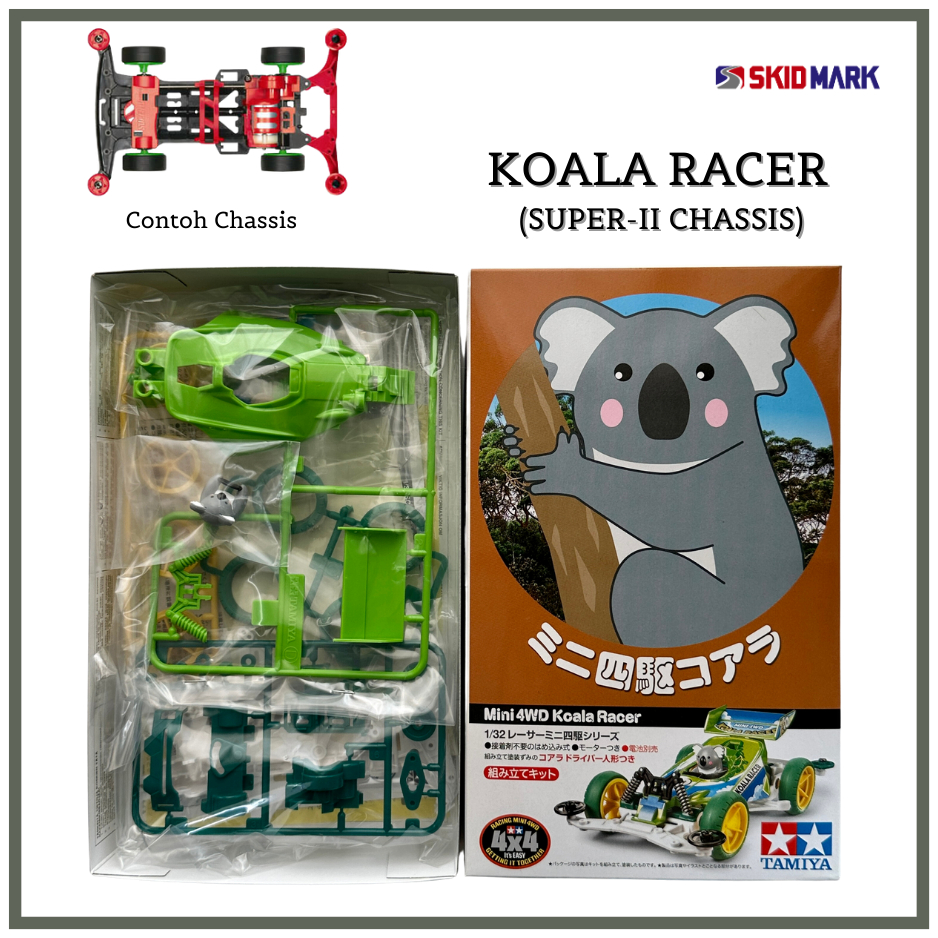 Jual Mobil Rakit Tamiya Mini 4WD - Koala Racer Super II Chassis ...