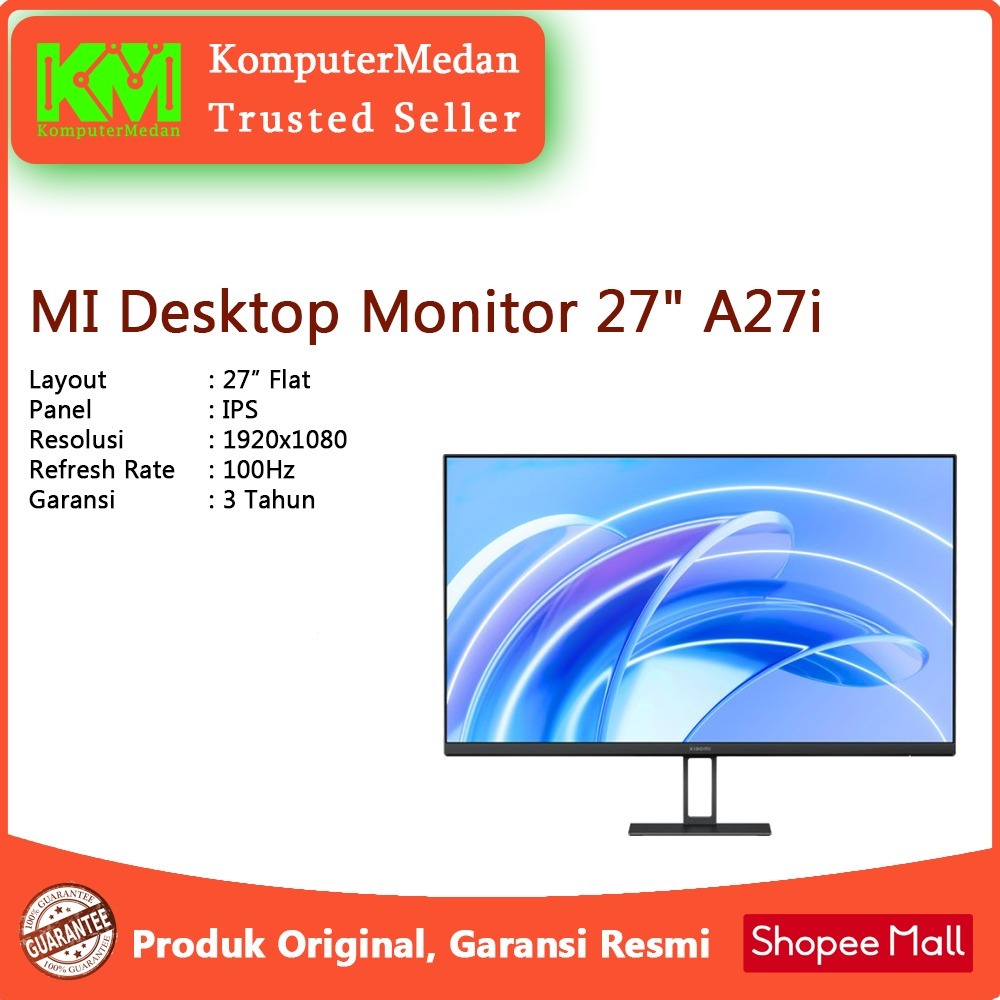 Jual MI Desktop Monitor 27" A27i (27"/FHD/IPS/100Hz/DP/99% sRGB ...