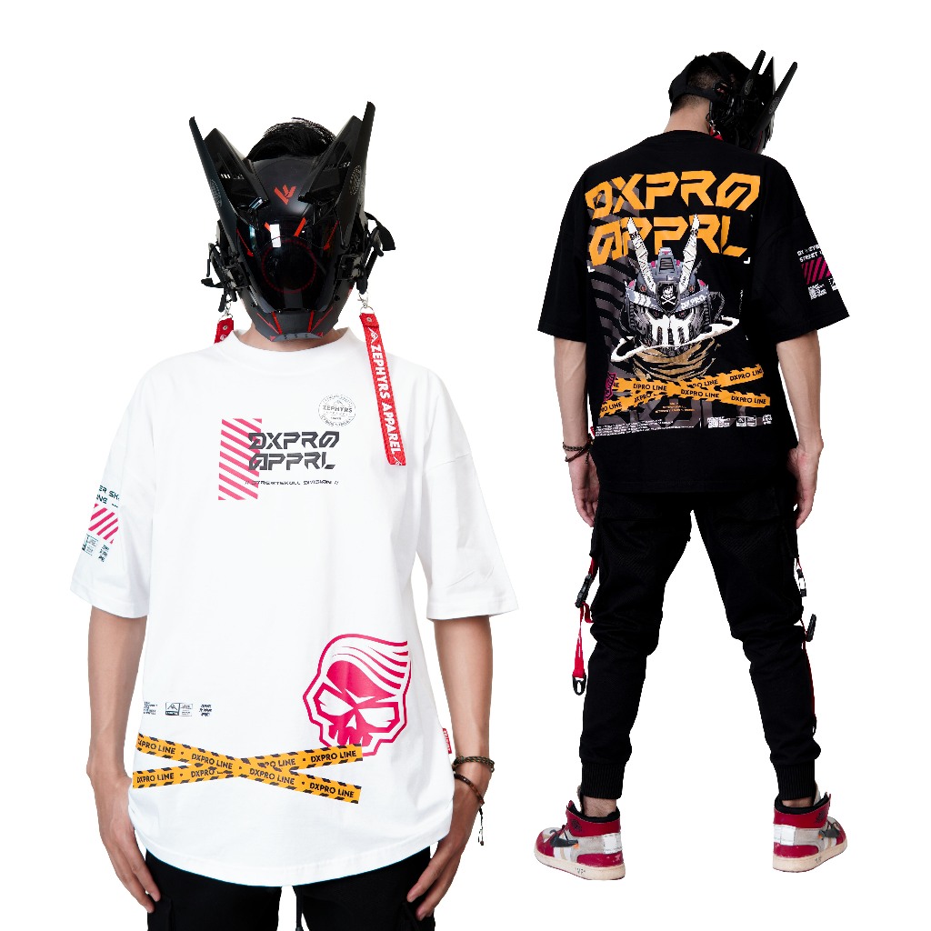Jual Baju Kaos Oversize Dxpro Cyber Skull Heavy Cotton 20s | Shopee ...