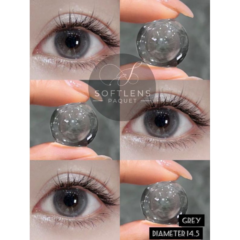 Jual Softlens Grey TriSoft Premium Diameter 14.5 | Softlens Grey ...