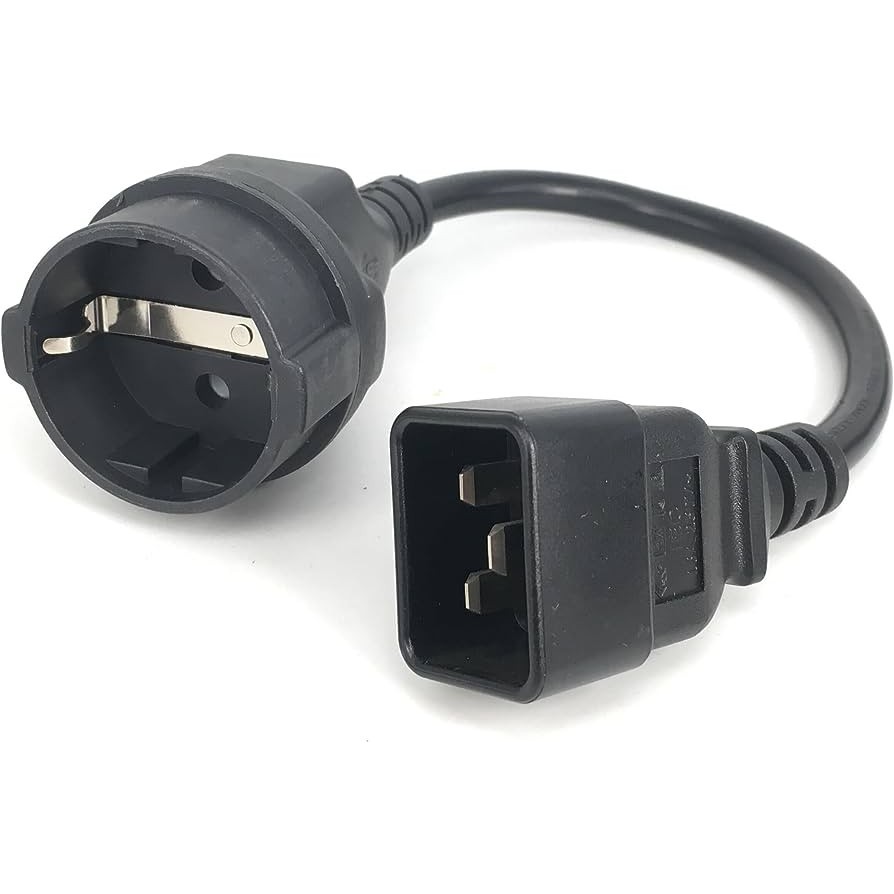 Jual kabel converter UPS C20 to Germany Female | Shopee Indonesia