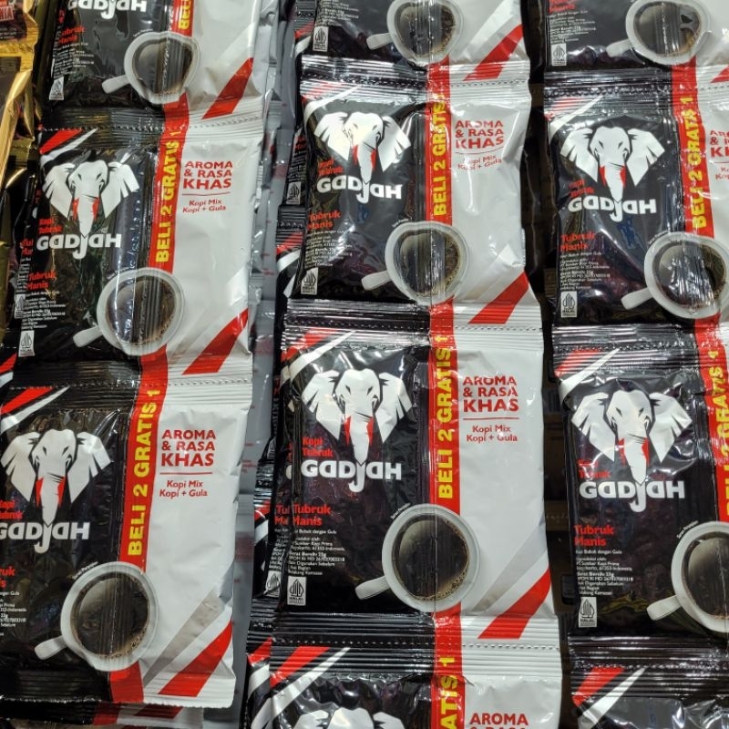 Jual kopi cap gajah 1 renceng isi 10 pcs | Shopee Indonesia