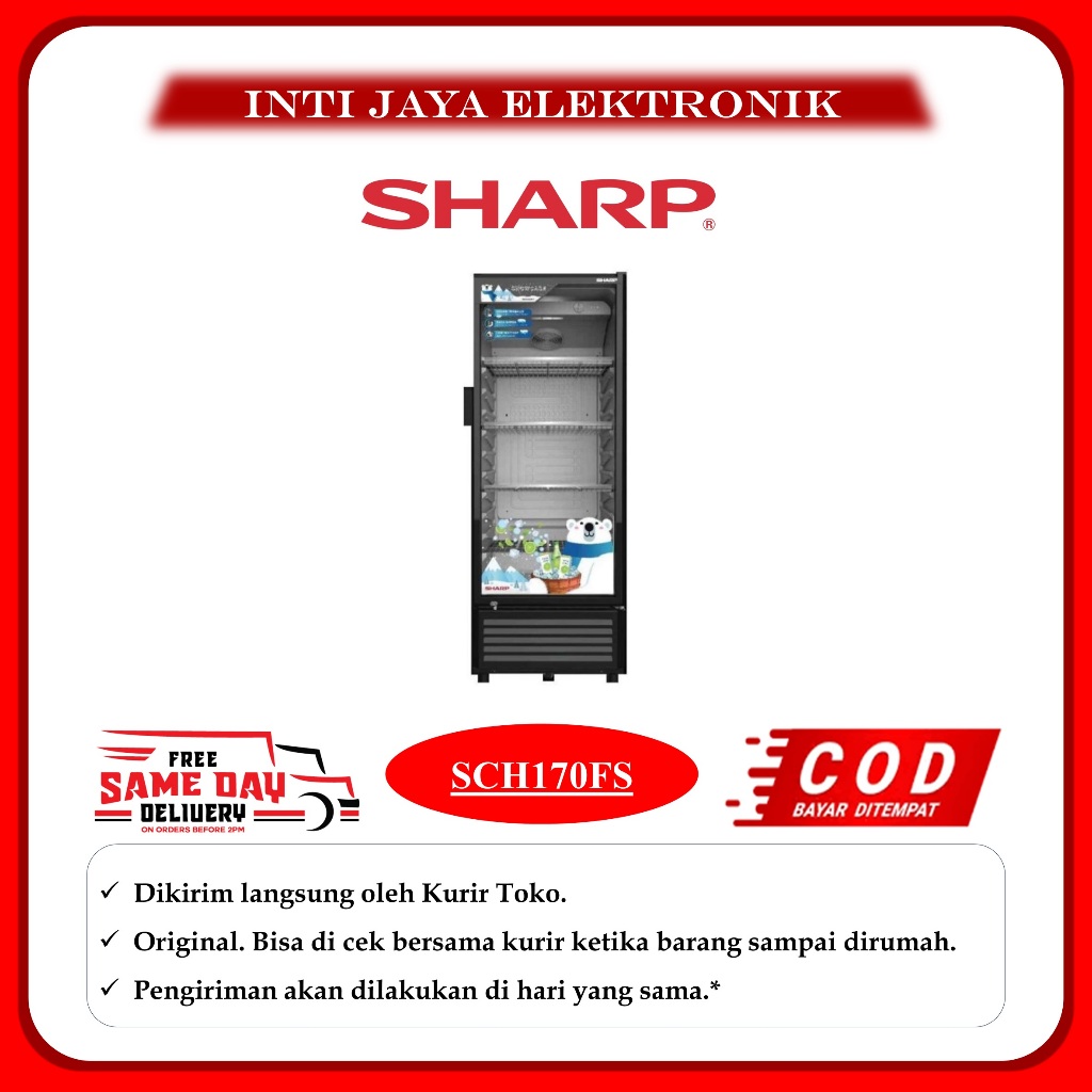 Jual SHOWCASE SHARP SCH 170 FS SHARP SCH170FS SCH170 170FS | Shopee Indonesia