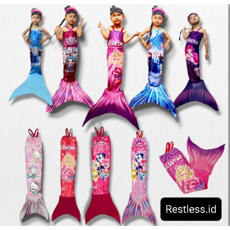 Jual PROMO!!! Baju Mermaid Kostum Mermaid Baju Renang TERLARIS | Shopee ...