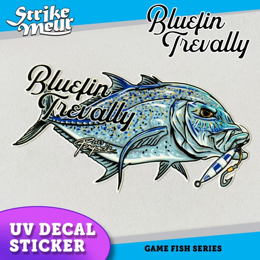 Jual STICKER IKAN BLUEFIN TREVALLY / UV DECAL | Shopee Indonesia