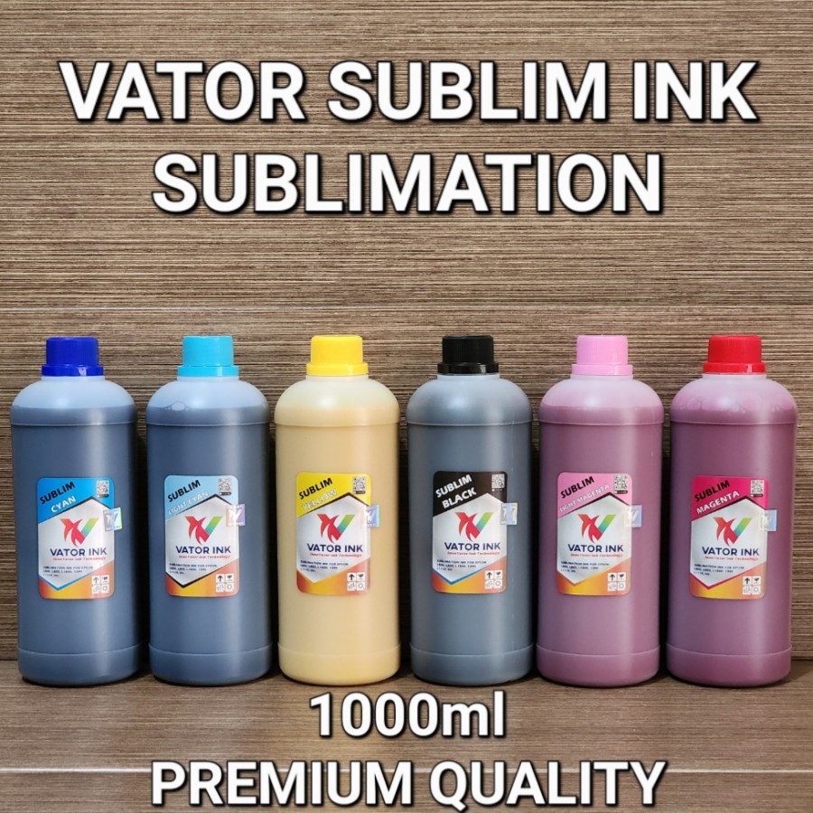 Jual Tinta Sublim EPSON Vator Ink 1000ml Sublimation Sablon Mug Kaos ...