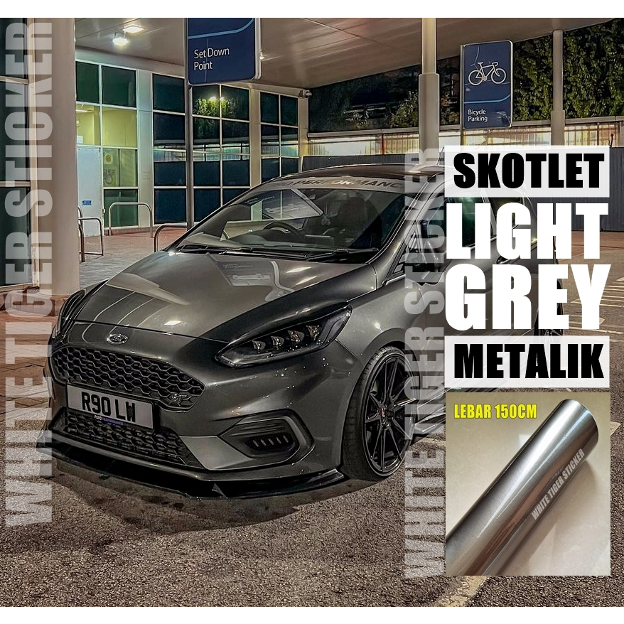 Jual SKOTLET STIKER MOBIL MOTOR GREY METALIK CANDY LEBAR 150CM SCOTLITE ...