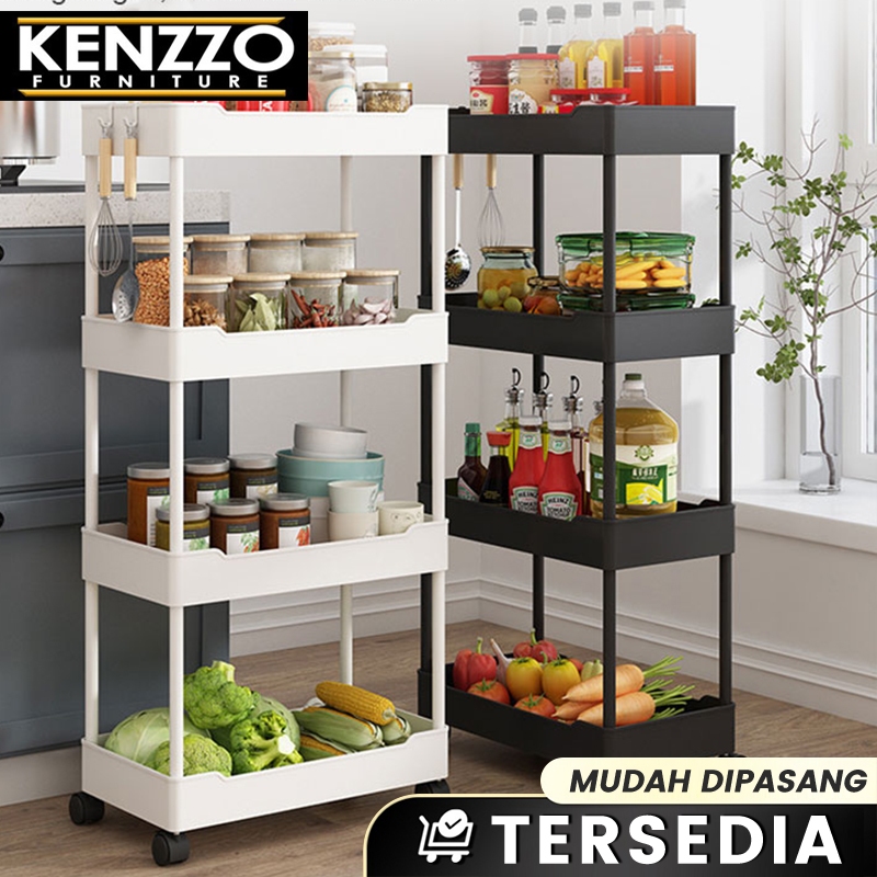 Jual KENZZO Rak Dapur Rak Susun Serbaguna Rak Toilet Plastik Dengan ...