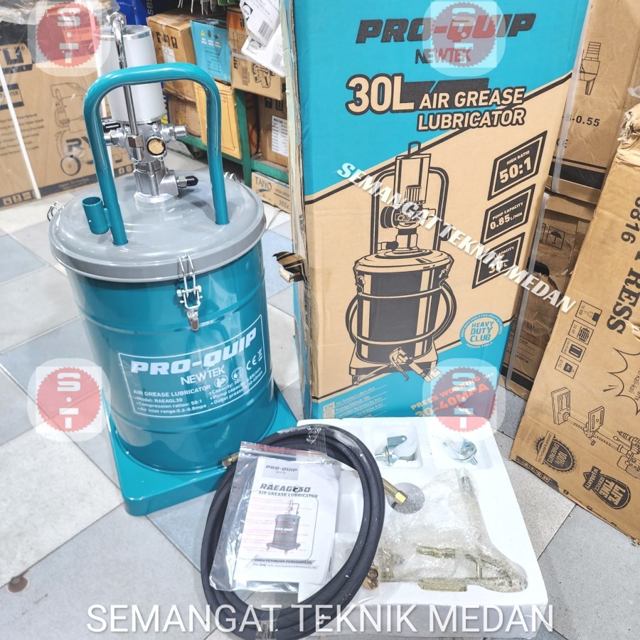 Jual POMPA OLI MINYAK GEMUK DRUM AIR LUBRICATOR GREASE PUMP 30L PROQUIP ...