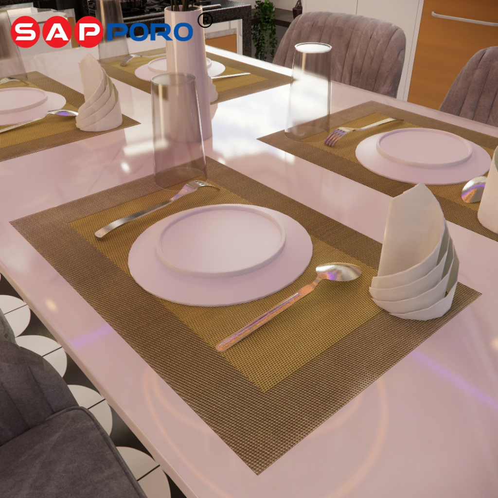 Jual SAPPORO RANUA - Alas Piring PVC | PVC Table Mat | Shopee Indonesia