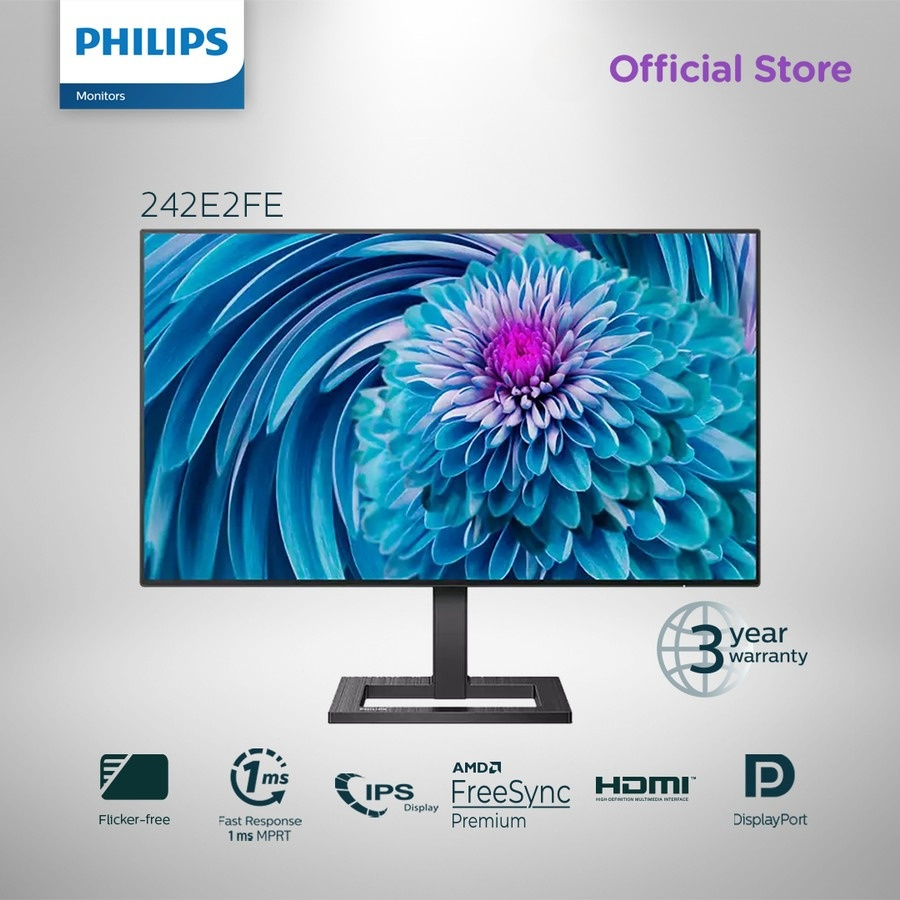 Jual Monitor Philips LED 242E2FE - Full HD 24" Inch | Shopee Indonesia
