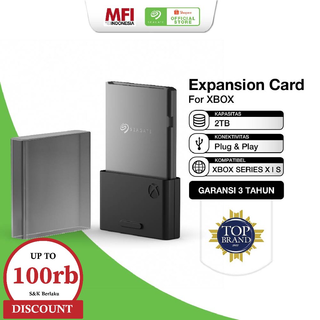 Jual Seagate Expansion Card for XBOX Series X|S 2TB | Shopee Indonesia