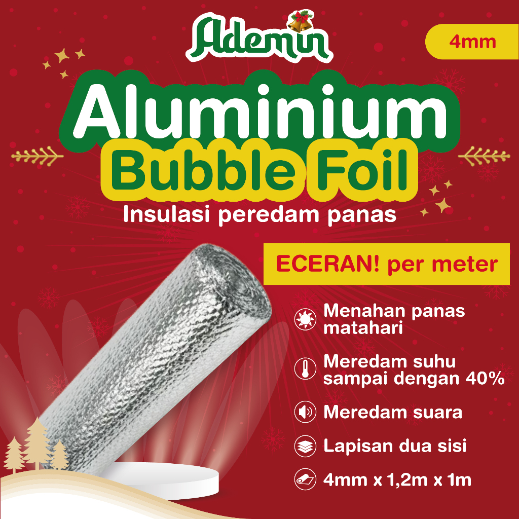 Jual Aluminium Foil Bubble Peredam Panas Atap ADEMIN lite ECER 1 ...