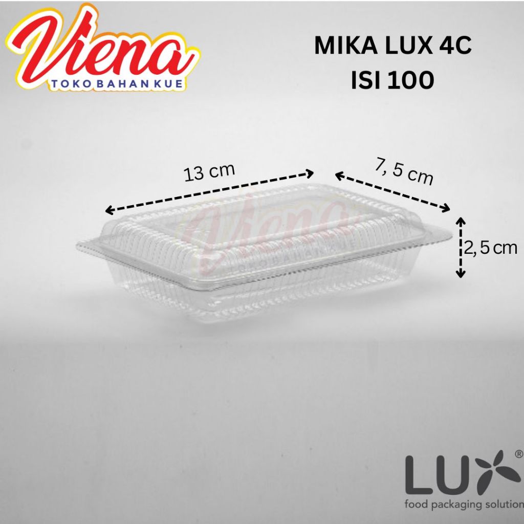 Jual Mika LUX 4C isi 100 / Mika Plastik Kotak / Mika Bening | Shopee ...