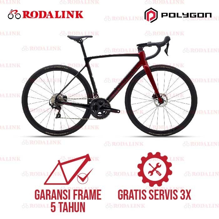 Jual Polygon Sepeda Balap Road Strattos S7 Disc | Carbon Road Bike ...