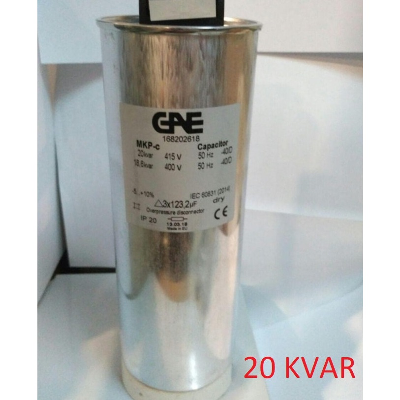 Jual Kapasitor Capacitor Bank Gae 20 Kvar 415V Mkpc 3 Phase | Shopee Indonesia