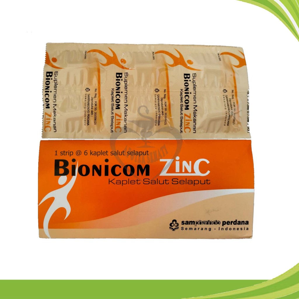 Jual Bionicom Zinc Kaplet Multivitamin Daya Tahan Tubuh | Shopee Indonesia